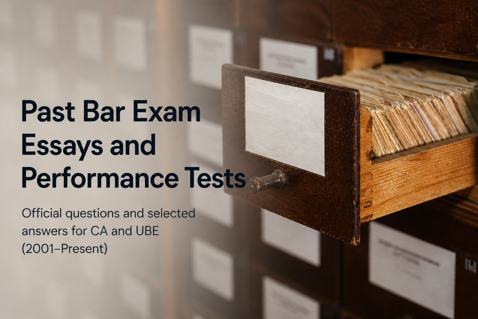 Past Bar Exam Essays and Performance Tests (MPTs)